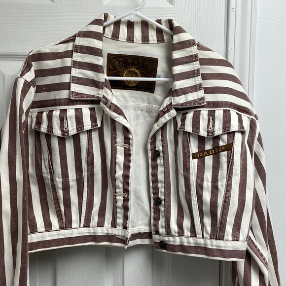 Radio | Jackets & Coats | Vintage Denim Cropped Radio Jacket | Poshmark